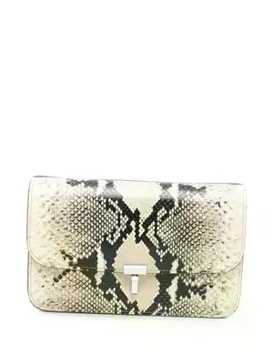 TOTEME T-lock Snake-effect Leather Crossbody Bag