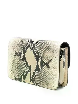 TOTEME T-lock Snake-effect Leather Crossbody Bag