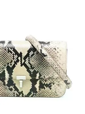 TOTEME T-lock Snake-effect Leather Crossbody Bag