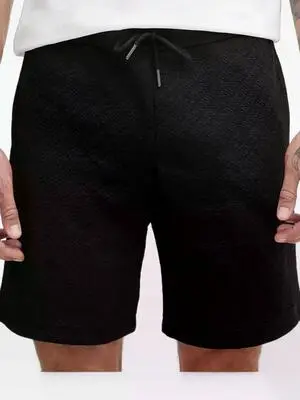 Armani Exchange Logo-jacquard Track Shorts - Black