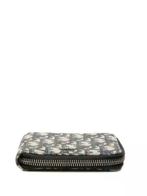 Dior 2023 Oblique Canvas Zip Around Wallet Small Wallets