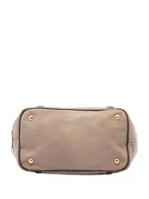 Prada 2000-2012 Canvas Canapa Logo Bow Satchel
