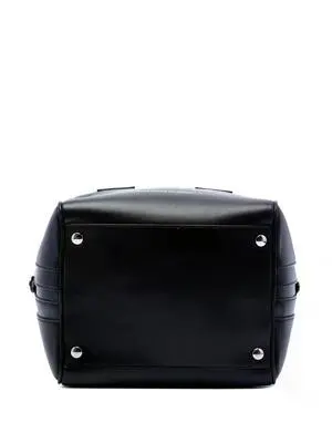 Burberry 2000-2017 Leather Deer Print Cube Satchel