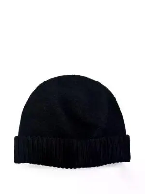 C.P. COMPANY Ribbed-knit Beanie Hat - Black