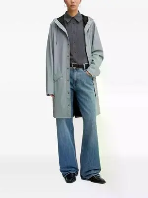 Rains Hooded Press-stud Raincoat