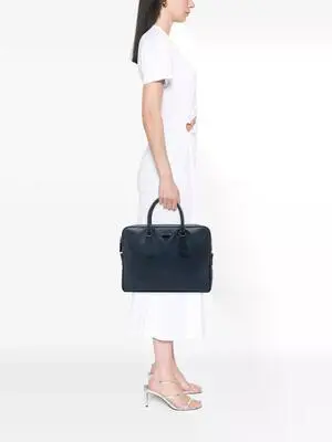 Prada 2013-2026 Saffiano Business Bag - Blue