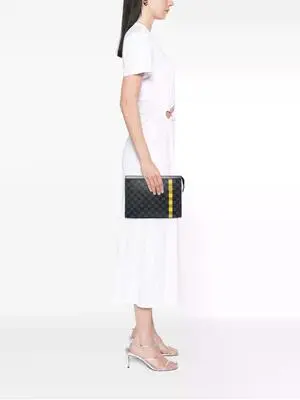 LOUIS VUITTON Damier Graphite Stripe Pochette Voyage Mm Clutch Bag