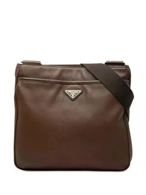 Prada Vitello City Zip Top Crossbody Bag
