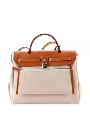 Hermès Herbag Zip Circuit 24 Vache Hunter And Leather Satchel