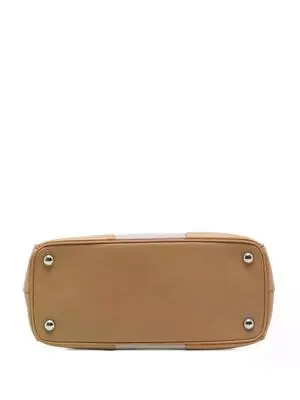 Prada Small Bicolor Saffiano Galleria Double Zip Satchel