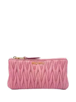 Miu Miu 2000-2010 Matelasse Nappa Clutch Bag
