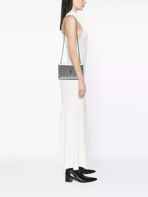 Saint Laurent 2018 Medium Metallic Grain De Poudre Monogram Kate Crossbody Bag