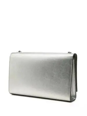 Saint Laurent 2018 Medium Metallic Grain De Poudre Monogram Kate Crossbody Bag