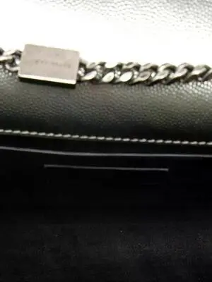Saint Laurent 2018 Medium Metallic Grain De Poudre Monogram Kate Crossbody Bag