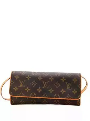 LOUIS VUITTON Twin Handbag Monogram Canvas Gm Crossbody Bag