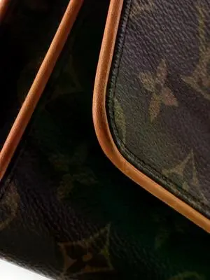 LOUIS VUITTON Twin Handbag Monogram Canvas Gm Crossbody Bag - Brown
