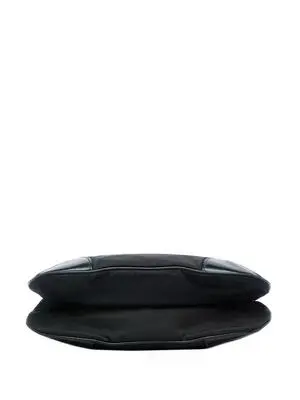 Prada Leather Trimmed Tessuto Crossbody Bag