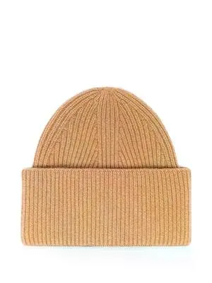 LANEUS Ribbed-knit Beanie Hat - Neutrals