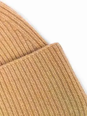 LANEUS Ribbed-knit Beanie Hat