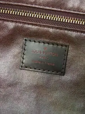 LOUIS VUITTON 2008 Damier Ebene King Pouch