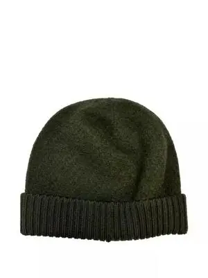 C.P. COMPANY Ribbed-knit Beanie Hat - Green