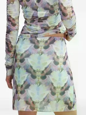 RÉSUMÉ Butterfly-print Mesh Mini Skirt