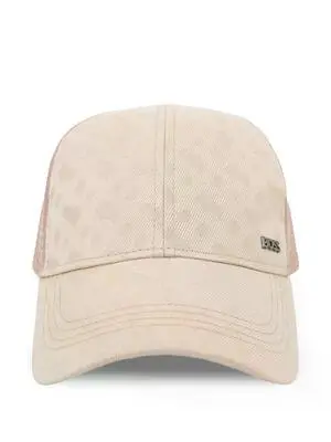 BOSS Baseball Cap With Mesh Panelling And Logo Plaque - Neutrals