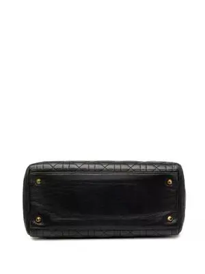 Dior 1997 Medium Lambskin Cannage Lady Satchel