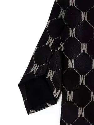 Moschino Monogram-print Silk Tie