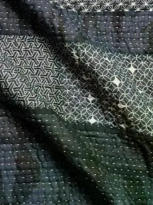 MAHARISHI Sashiko Maha Rice Patchwork Quilted Blanket