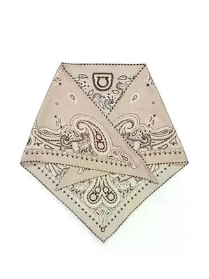 FERRAGAMO Arabesque-print Triangle Scarf