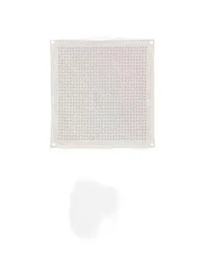 Eleventy Geometric-print Pocket Square - Neutrals
