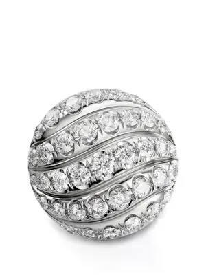 David Yurman Sculpted Cable Diamond Stud Earrings
