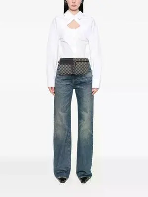 Gucci 2000-2015 Gg Canvas Web Double Pocket Belt Bag