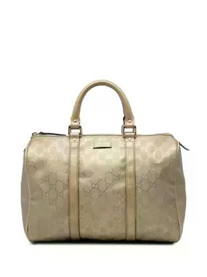Gucci Medium Gg Imprime Joy Boston Bag - Gold