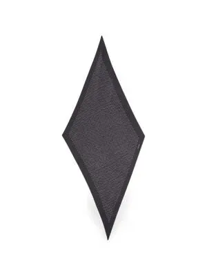 LARDINI Polka Dot-print Diamond Scarf - Black