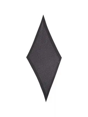 LARDINI Polka Dot-print Diamond Scarf - Black