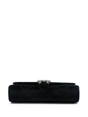 Gucci Gg Velvet Dionysus Wallet On Chain Crossbody Bag - Black