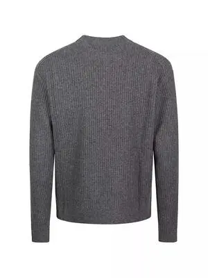 Maison Kitsuné Ribbed Knit Fox Head Sweater