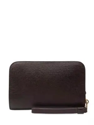 LOUIS VUITTON Taiga Leather Pochette Baikal Clutch Bag