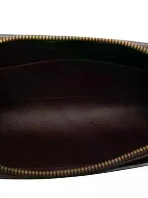 LOUIS VUITTON Taiga Leather Pochette Baikal Clutch Bag