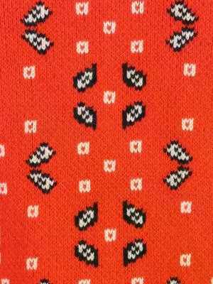 Giada Benincasa Bandana-print Knitted Midi Skirt
