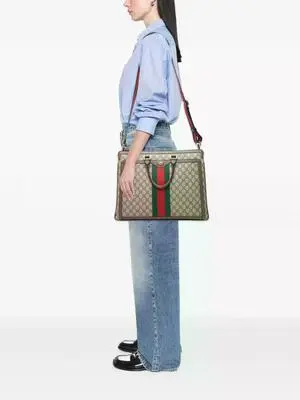 Gucci Ophidia Gg Supreme Web Briefcase
