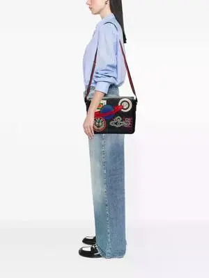 Gucci 2000-2015 Gg Supreme Web Night Courrier Crossbody Bag