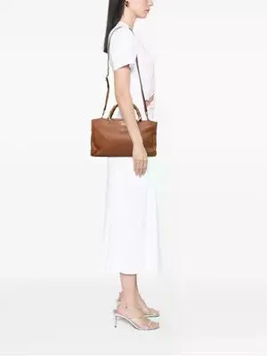 Gucci 2000-2015 Medium Calfskin Bamboo Shopper Satchel