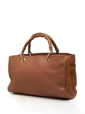 Gucci 2000-2015 Medium Calfskin Bamboo Shopper Satchel