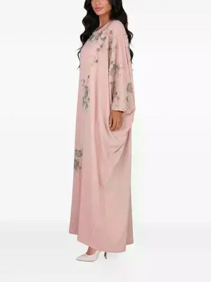 LOODYANA Embroidered Long Sleeve Maxi Kaftan Dress