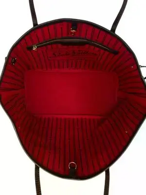 LOUIS VUITTON 2009 Damier Ebene Neverfull Mm Tote Bag