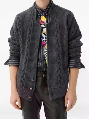 Versace Wool & Cashmere Knit Cardigan