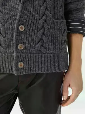 Versace Wool & Cashmere Knit Cardigan